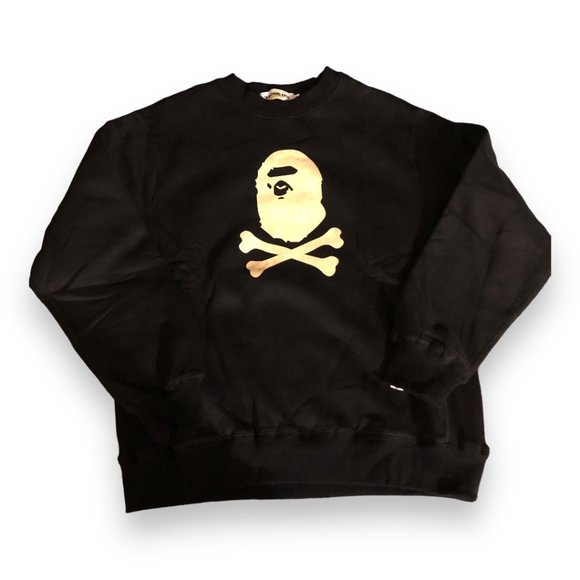 Bape | Shirts | Og Bape Crossbones Crewneck Black | Poshmark